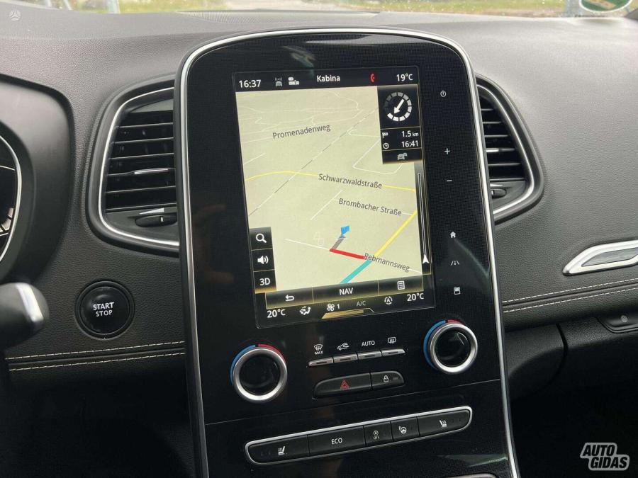 Black Renault Scenic 2018 in Siauliai, with an engine capacity of 1.20 L and mileage of 163 thousand km for 7900 €, photo 21 on AUTOMOTO.COM.LV