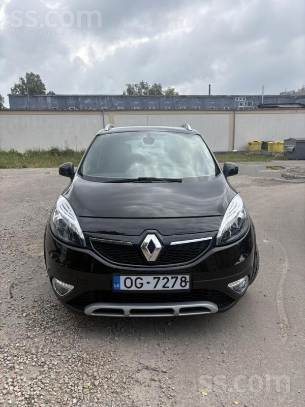 Black Renault Scenic 2015 in Riga, with an engine capacity of 1.60 L and mileage of 225 thousand km for 5700 €, photo 2 on AUTOMOTO.COM.LV