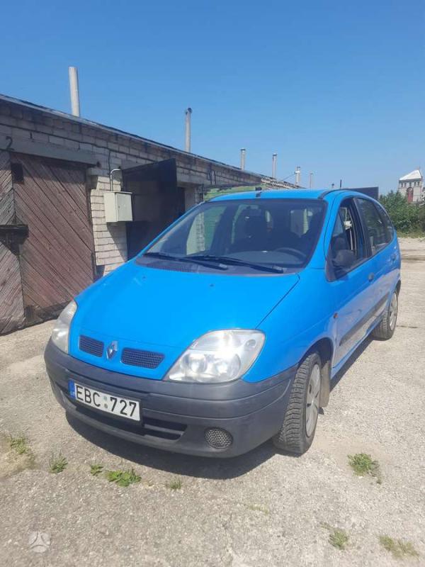 Синий Рено Сценик 2001 в Мажейкяй, объемом двигателя 1.90 л и пробегом 275 тыс. км за 1100 €, фото 2 на AUTOMOTO.COM.LV