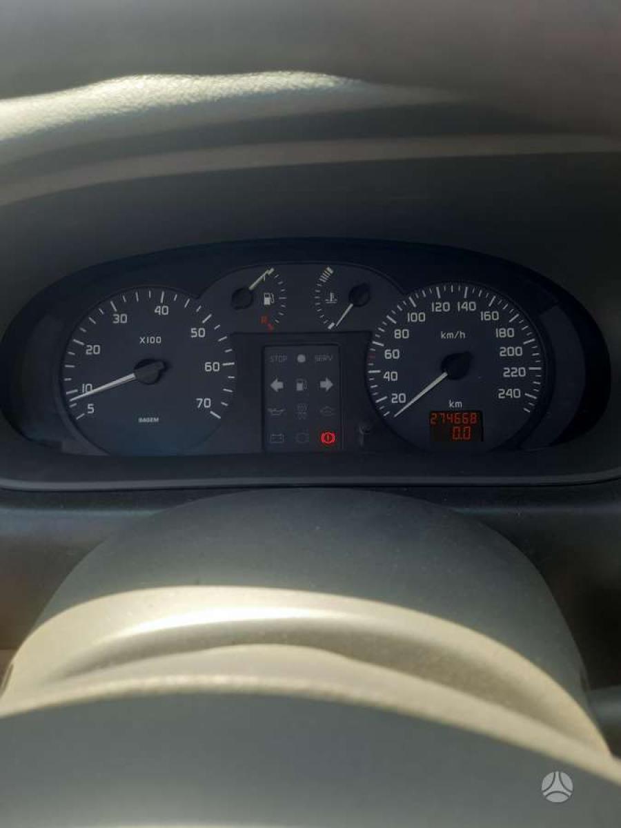 Blue Renault Scenic 2001 in Mazeikiai, with an engine capacity of 1.90 L and mileage of 275 thousand km for 1100 €, photo 6 on AUTOMOTO.COM.LV