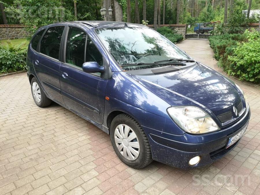 Синий Рено Сценик 2002 в Даугавпилс, объемом двигателя 1.90 л и пробегом 165 тыс. км за 1500 €, фото 3 на AUTOMOTO.COM.LV