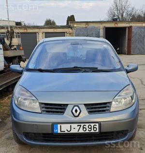 Blue Renault Scenic 2004 in Riga, with an engine capacity of 1.90 L and mileage of 319 thousand km for 700 €, photo 3 on AUTOMOTO.COM.LV
