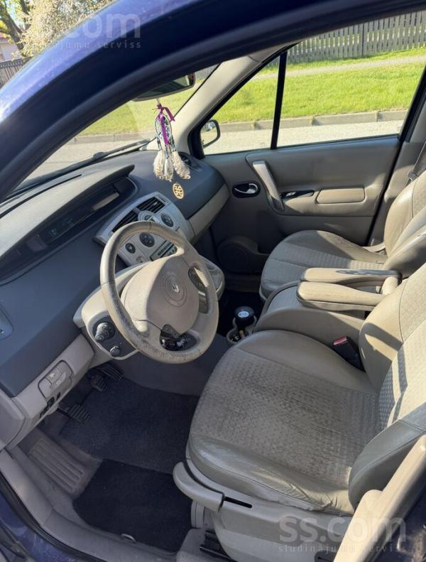 Zils Renault Scenic 2004 Ventspils, ar dzinēja tilpumu 1.90 L un nobraukumu 493 tūkst. km par 1200 €, foto 2 vietnē AUTOMOTO.COM.LV