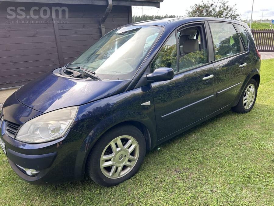 Blue Renault Scenic 2006 in Riga, with an engine capacity of 1.90 L and mileage of 340 thousand km for 1500 €, photo 5 on AUTOMOTO.COM.LV