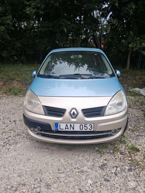 Blue Renault Scenic 2007 in Siauliai, with an engine capacity of 2.00 L and mileage of 269 thousand km for 650 €, photo 1 on AUTOMOTO.COM.LV