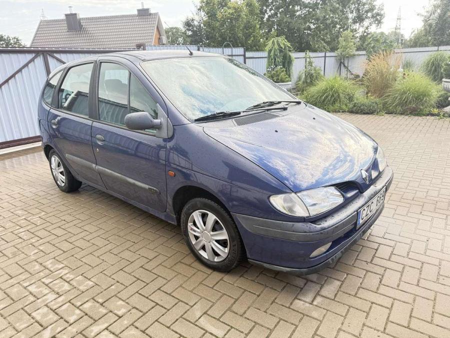 Blue Renault Scenic 1998 in Kaunas, with an engine capacity of 1.60 L and mileage of 329 thousand km for 900 €, photo 3 on AUTOMOTO.COM.LV