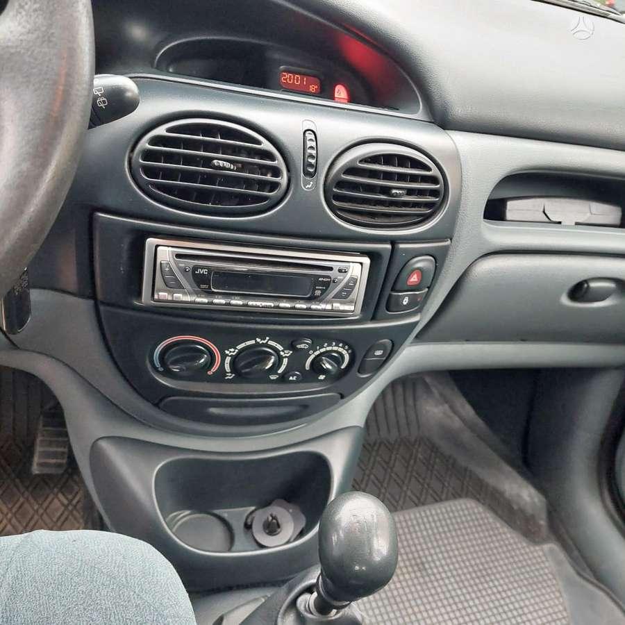 Blue Renault Scenic 1998 in Kaunas, with an engine capacity of 1.60 L and mileage of 329 thousand km for 900 €, photo 10 on AUTOMOTO.COM.LV