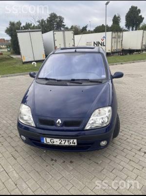 Zils Renault Scenic 2001 Rēzekne, ar dzinēja tilpumu 1.60 L un nobraukumu 253 tūkst. km par 1300 €, foto  vietnē AUTOMOTO.COM.LV