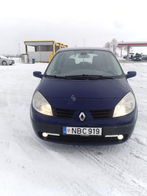 Blue Renault Scenic 2004 in Vilnius, with an engine capacity of 1.60 L and mileage of 197 thousand km for 1000 €, photo 4 on AUTOMOTO.COM.LV