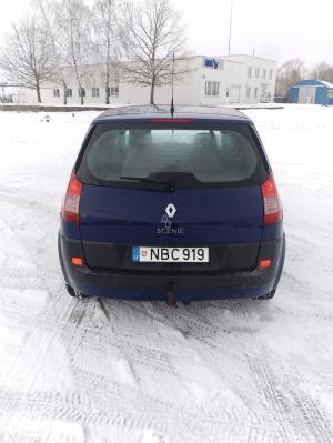 Blue Renault Scenic 2004 in Vilnius, with an engine capacity of 1.60 L and mileage of 197 thousand km for 1000 €, photo 5 on AUTOMOTO.COM.LV