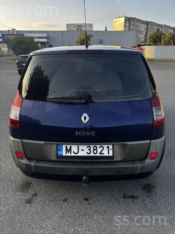 Blue Renault Scenic 2004 in Riga, with an engine capacity of 1.50 L and mileage of 109 thousand km for 1550 €, photo 5 on AUTOMOTO.COM.LV