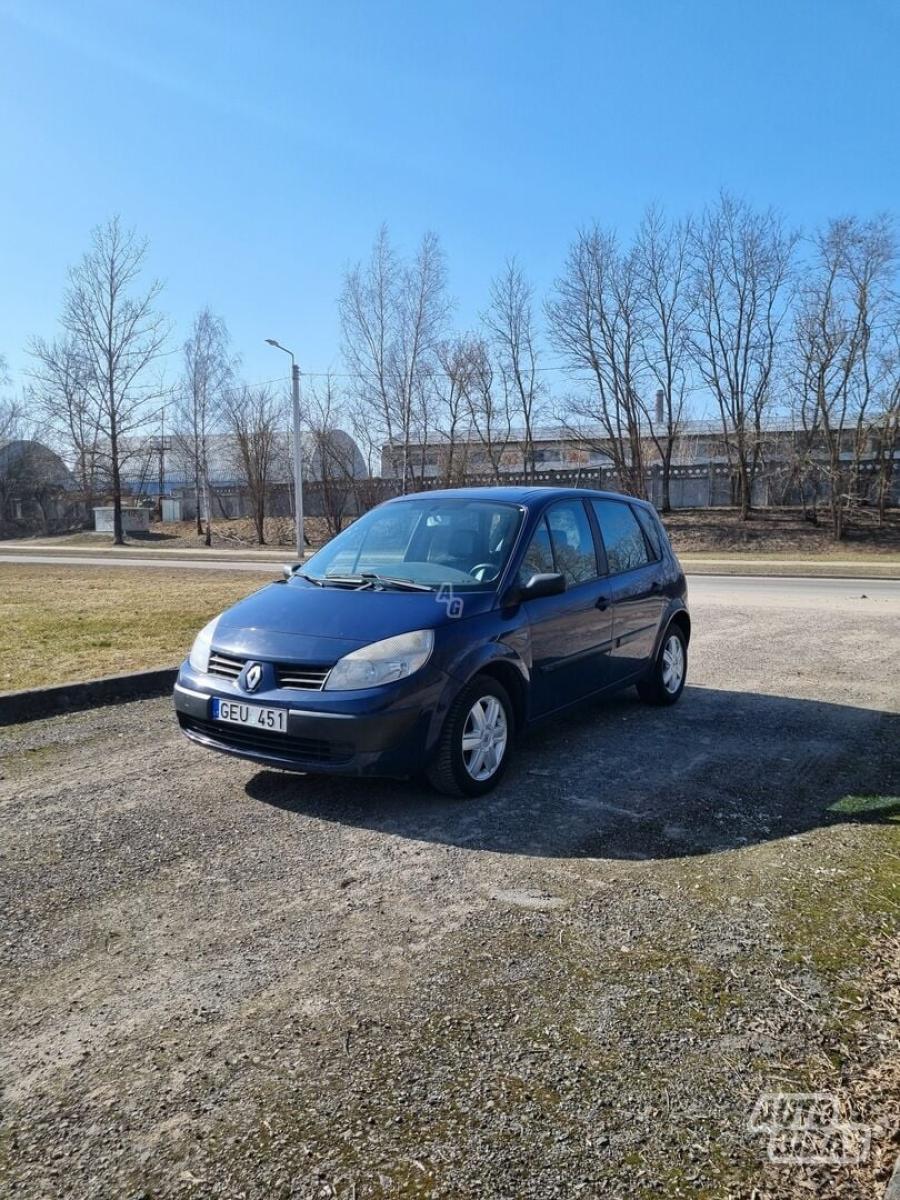 Blue Renault Scenic 2005 in Vilnius, with an engine capacity of 1.90 L and mileage of 285 thousand km for 1100 €, photo 1 on AUTOMOTO.COM.LV