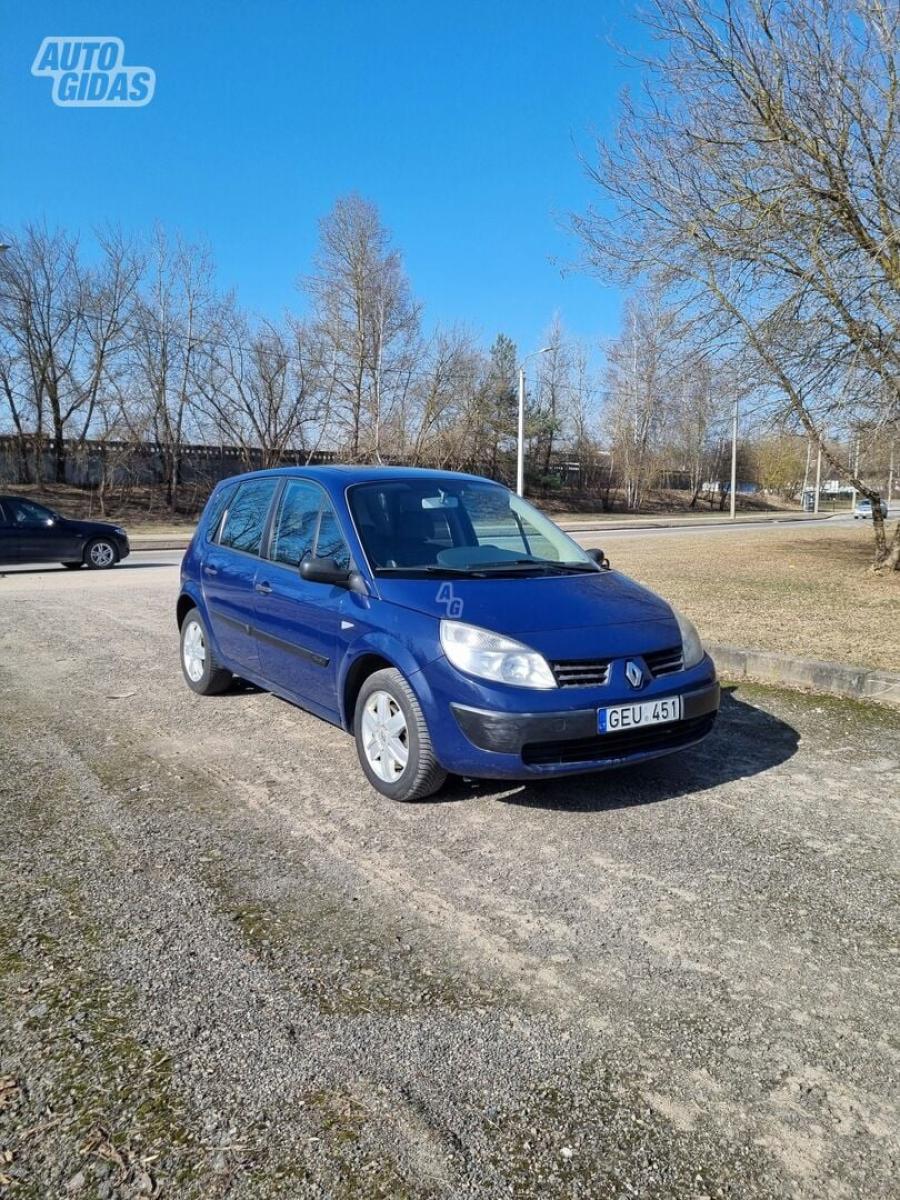 Blue Renault Scenic 2005 in Vilnius, with an engine capacity of 1.90 L and mileage of 285 thousand km for 1100 €, photo 5 on AUTOMOTO.COM.LV