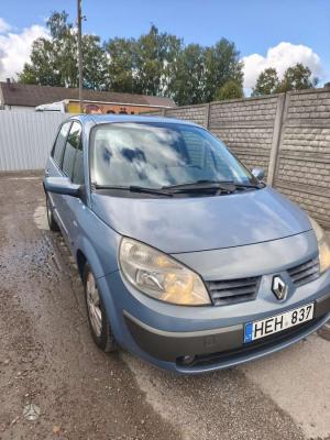 Zils Renault Scenic 2006 Panevēža, ar dzinēja tilpumu 1.50 L un nobraukumu 280 tūkst. km par 300 €, foto  vietnē AUTOMOTO.COM.LV