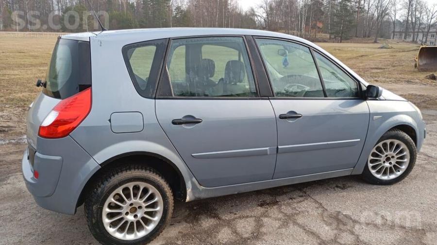 Blue Renault Scenic 2007 in Kraslava, with an engine capacity of 1.90 L and mileage of 365 thousand km for 1350 €, photo 1 on AUTOMOTO.COM.LV