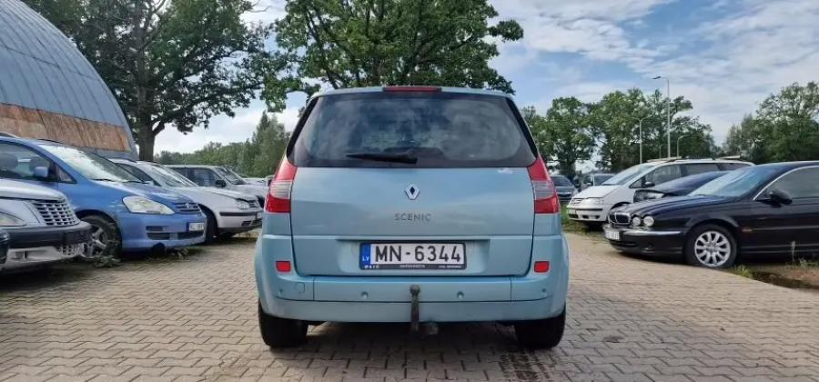 Blue Renault Scenic 2008 in Valmiera, with an engine capacity of 2.00 L and mileage of 217 thousand km for 2100 €, photo 5 on AUTOMOTO.COM.LV