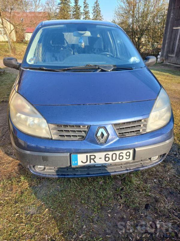 Zils Renault Scenic 2004 Gulbene, ar dzinēja tilpumu 1.60 L un nobraukumu 232 tūkst. km par 1200 €, foto 1 vietnē AUTOMOTO.COM.LV