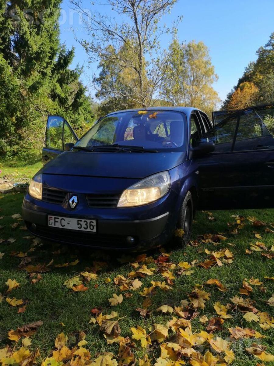 Zils Renault Scenic 2004 Krāslava, ar dzinēja tilpumu 2.00 L un nobraukumu 194 tūkst. km par 1100 €, foto 1 vietnē AUTOMOTO.COM.LV