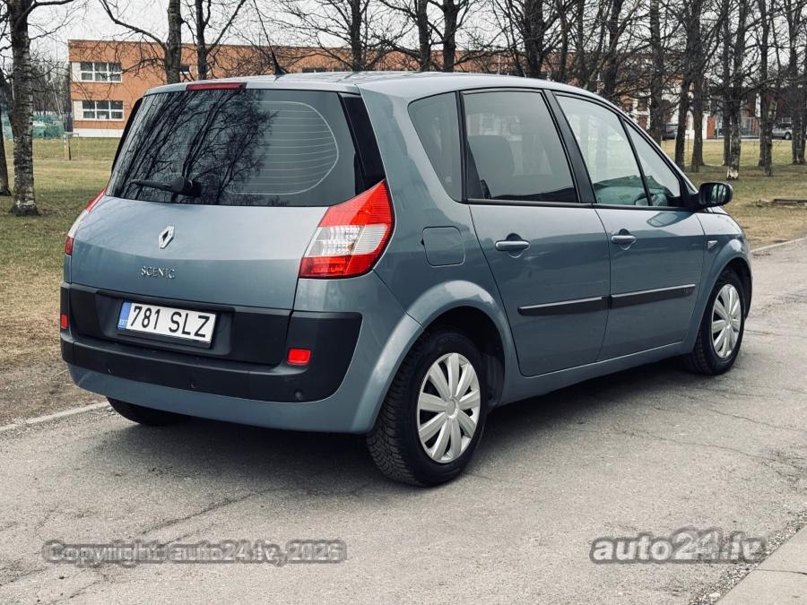 Blue Renault Scenic 2006 in Tallinn, with an engine capacity of 1.60 L and mileage of 234 thousand km for 1999 €, photo 3 on AUTOMOTO.COM.LV