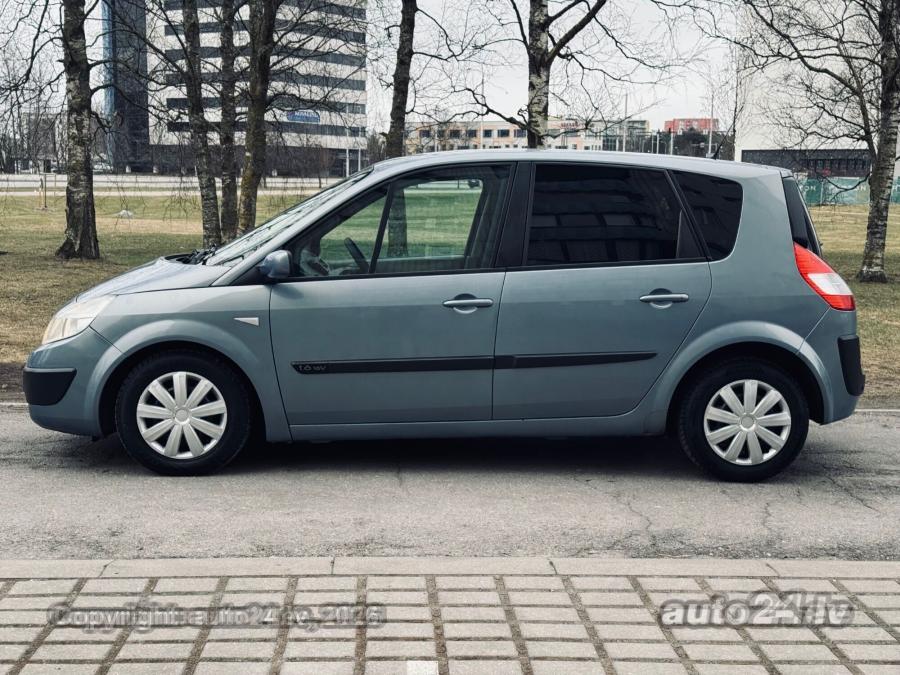 Blue Renault Scenic 2006 in Tallinn, with an engine capacity of 1.60 L and mileage of 234 thousand km for 1999 €, photo 7 on AUTOMOTO.COM.LV