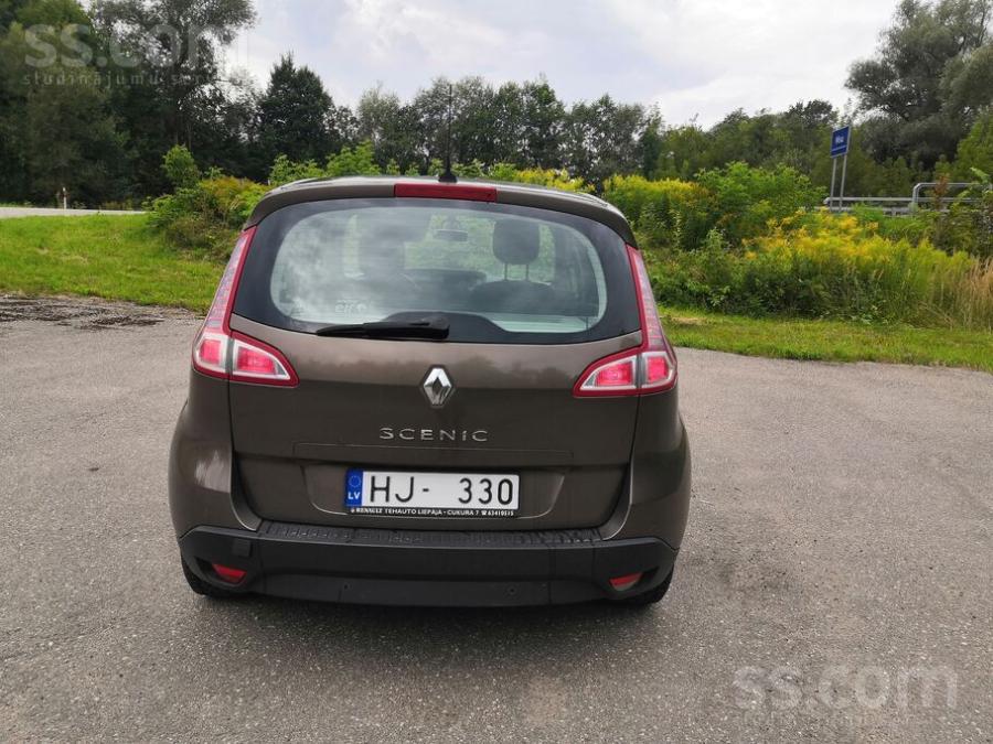 Brown Renault Scenic 2009 in Riga, with an engine capacity of 1.40 L and mileage of 140 thousand km for 2400 €, photo 4 on AUTOMOTO.COM.LV