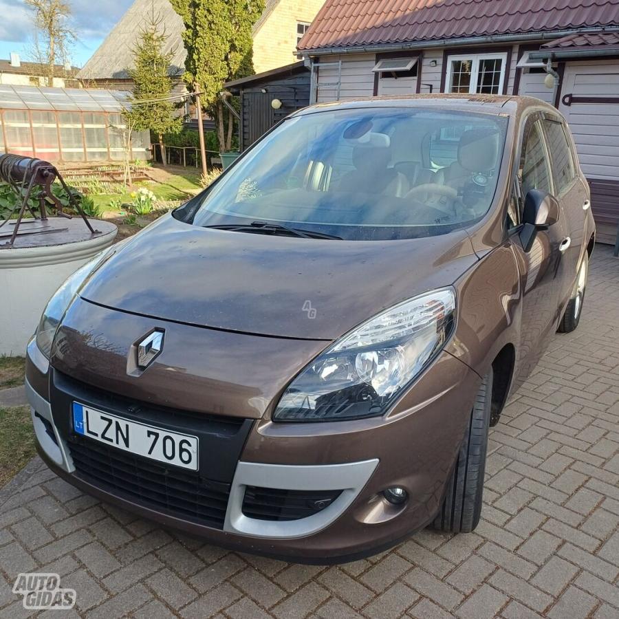 Brown Renault Scenic 2010 in Panevezys, with an engine capacity of 1.90 L and mileage of 157 thousand km for 4950 €, photo 1 on AUTOMOTO.COM.LV