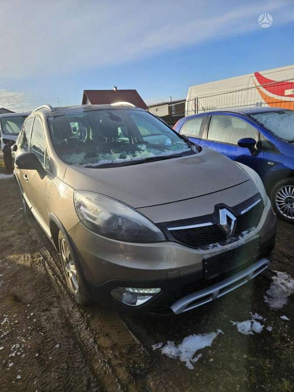 Brown Renault Scenic 2015 in Anyksciai, with an engine capacity of 1.46 L and mileage of 189 thousand km for 5900 €, photo 1 on AUTOMOTO.COM.LV