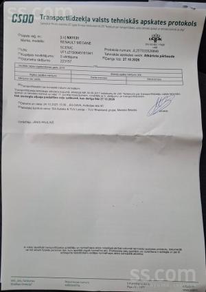 Brūns Renault Scenic 2011 Jelgava, ar dzinēja tilpumu 1.90 L un nobraukumu 241 tūkst. km par 4600 €, foto 8 vietnē AUTOMOTO.COM.LV