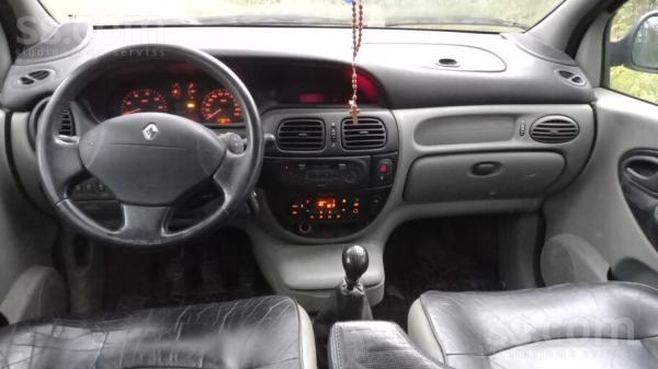 Green Renault Scenic 2001 in Rezekne, with an engine capacity of 1.90 L and mileage of 278 thousand km for 1400 €, photo 7 on AUTOMOTO.COM.LV