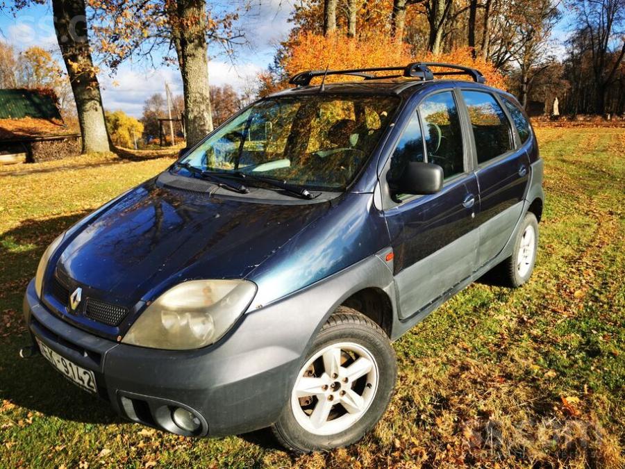 Зеленый Рено Сценик 2002 в Огре, объемом двигателя 1.90 л и пробегом 283 тыс. км за 2000 €, фото 1 на AUTOMOTO.COM.LV