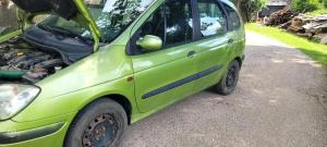 Green Renault Scenic 2000 in Ukmerge, with an engine capacity of 1.60 L and mileage of 221 thousand km for 650 €, photo  on AUTOMOTO.COM.LV