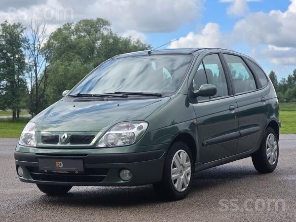 Zaļš Renault Scenic 2002 Liepāja, ar dzinēja tilpumu 1.60 L un nobraukumu 101 tūkst. km par 2000 €, foto 1 vietnē AUTOMOTO.COM.LV
