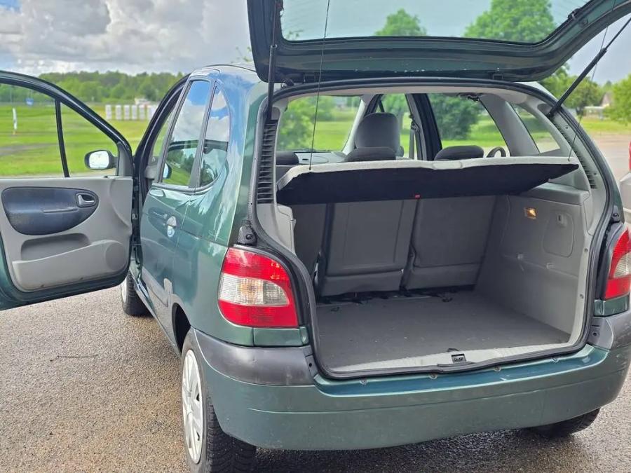 Green Renault Scenic 2002 in Grobiņa, with an engine capacity of 1.60 L and mileage of 101 thousand km for 2000 €, photo 23 on AUTOMOTO.COM.LV