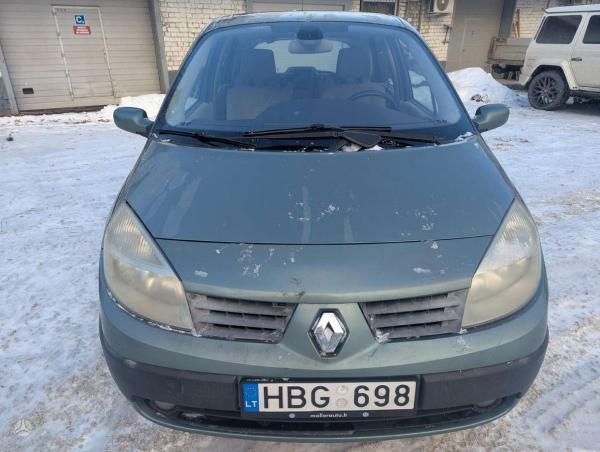 Zaļš Renault Scenic 2004 Viļņa, ar dzinēja tilpumu 1.87 L un nobraukumu 169 tūkst. km par 600 €, foto 2 vietnē AUTOMOTO.COM.LV