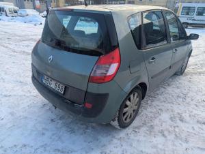 Green Renault Scenic 2004 in Vilnius, with an engine capacity of 1.87 L and mileage of 169 thousand km for 600 €, photo 5 on AUTOMOTO.COM.LV