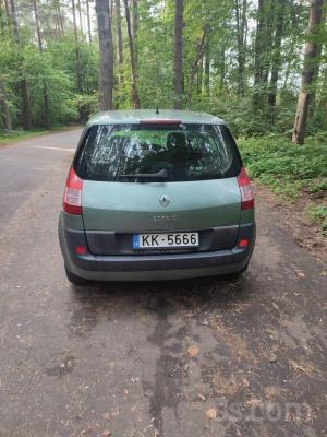Green Renault Scenic 2004 in Riga, with an engine capacity of 1.60 L and mileage of 188 thousand km for 1250 €, photo 5 on AUTOMOTO.COM.LV