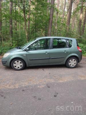 Green Renault Scenic 2004 in Riga, with an engine capacity of 1.60 L and mileage of 188 thousand km for 1250 €, photo 6 on AUTOMOTO.COM.LV