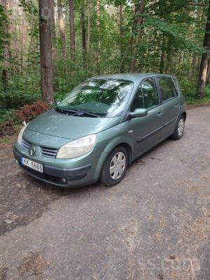 Green Renault Scenic 2004 in Riga, with an engine capacity of 1.60 L and mileage of 188 thousand km for 1250 €, photo 7 on AUTOMOTO.COM.LV