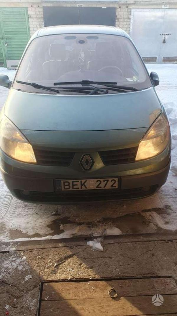 Zaļš Renault Scenic 2005 Kauņa, ar dzinēja tilpumu 1.87 L un nobraukumu 146 tūkst. km par 999 €, foto 1 vietnē AUTOMOTO.COM.LV