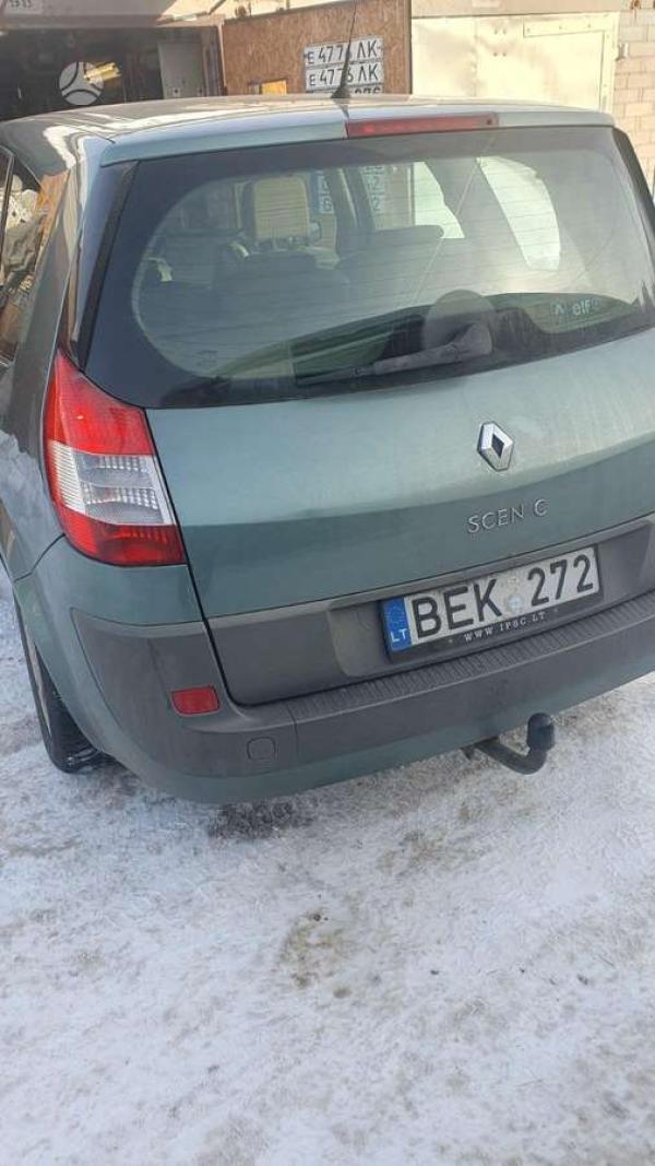 Zaļš Renault Scenic 2005 Kauņa, ar dzinēja tilpumu 1.87 L un nobraukumu 146 tūkst. km par 999 €, foto 2 vietnē AUTOMOTO.COM.LV