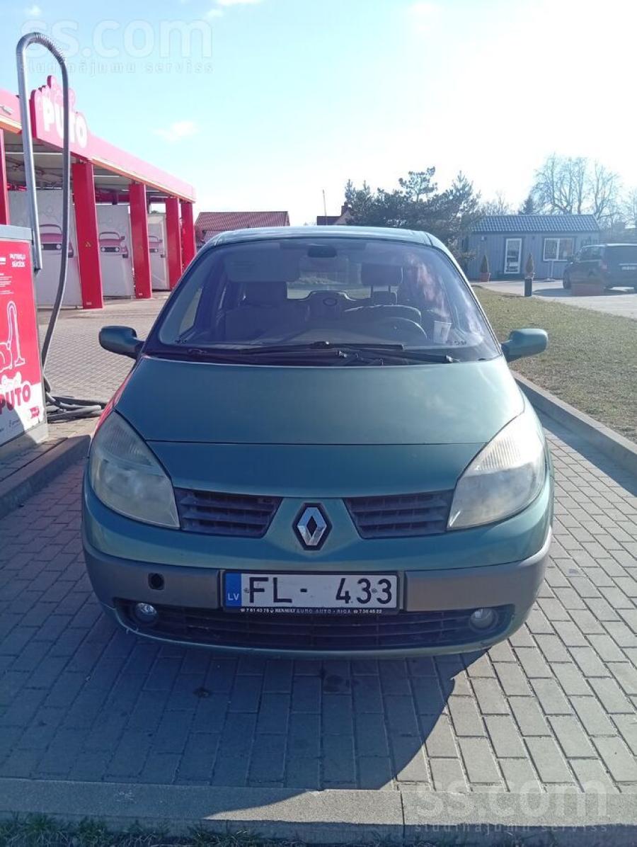 Zaļš Renault Scenic 2005 Jūrmala, ar dzinēja tilpumu 1.90 L un nobraukumu 429 tūkst. km par 550 €, foto 1 vietnē AUTOMOTO.COM.LV