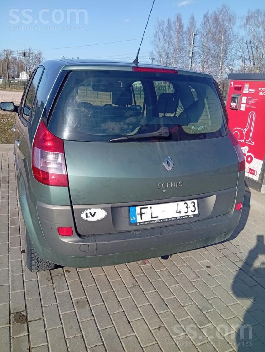 Zaļš Renault Scenic 2005 Jūrmala, ar dzinēja tilpumu 1.90 L un nobraukumu 429 tūkst. km par 550 €, foto 4 vietnē AUTOMOTO.COM.LV