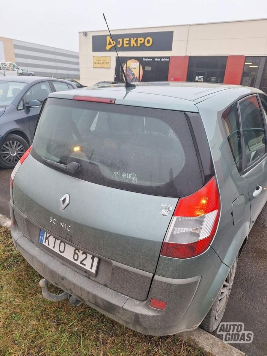 Green Renault Scenic 2006 in Siauliai, with an engine capacity of 2.00 L and mileage of 250 thousand km for 1450 €, photo 4 on AUTOMOTO.COM.LV