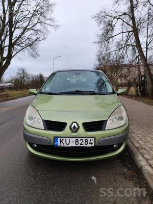 Green Renault Scenic 2007 in Jekabpils, with an engine capacity of 1.90 L and mileage of 285 thousand km for 1100 €, photo 3 on AUTOMOTO.COM.LV