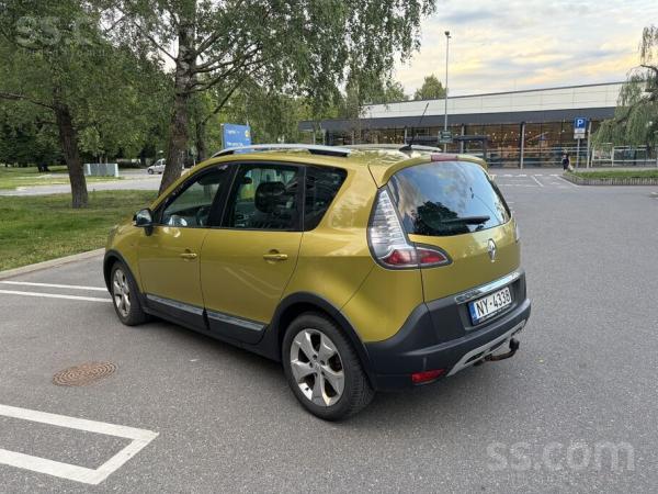 Green Renault Scenic 2013 in Riga, with an engine capacity of 1.50 L and mileage of 340 thousand km for 3800 €, photo 2 on AUTOMOTO.COM.LV