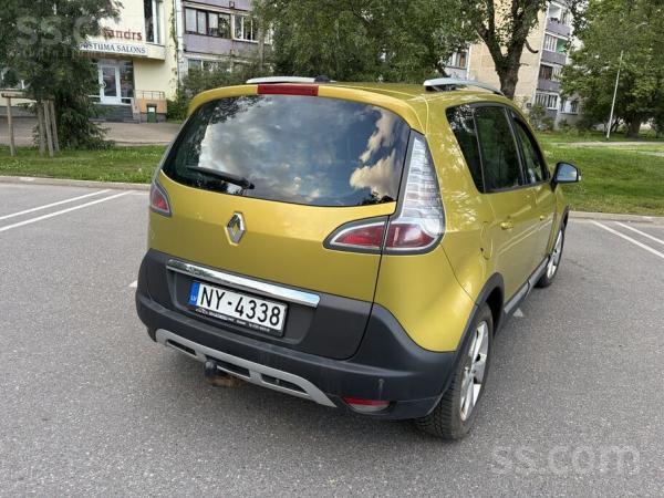 Green Renault Scenic 2013 in Riga, with an engine capacity of 1.50 L and mileage of 340 thousand km for 3800 €, photo 4 on AUTOMOTO.COM.LV