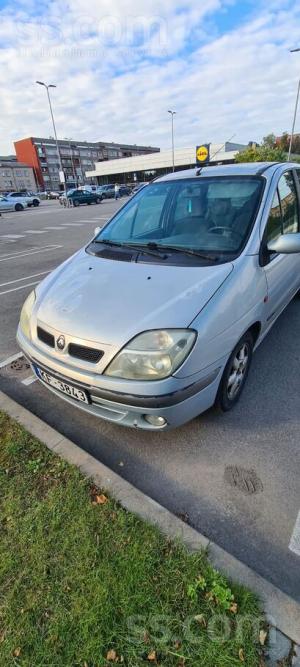 Grey Renault Scenic 2001 in Daugavpils, with an engine capacity of 1.60 L and mileage of 175 thousand km for 650 €, photo 1 on AUTOMOTO.COM.LV