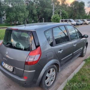 Grey Renault Scenic 2004 in Riga, with an engine capacity of 1.90 L and mileage of 250 thousand km for 800 €, photo  on AUTOMOTO.COM.LV