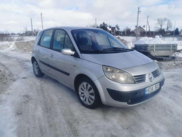 Grey Renault Scenic 2005 in Klaipeda, with an engine capacity of 1.87 L and mileage of 156 thousand km for 380 €, photo 1 on AUTOMOTO.COM.LV