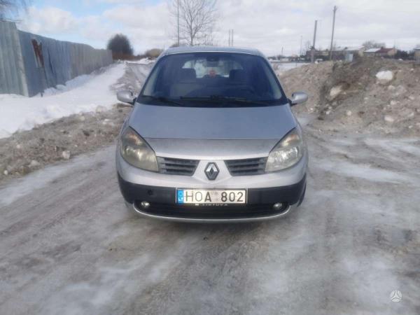 Grey Renault Scenic 2005 in Klaipeda, with an engine capacity of 1.87 L and mileage of 156 thousand km for 380 €, photo 2 on AUTOMOTO.COM.LV